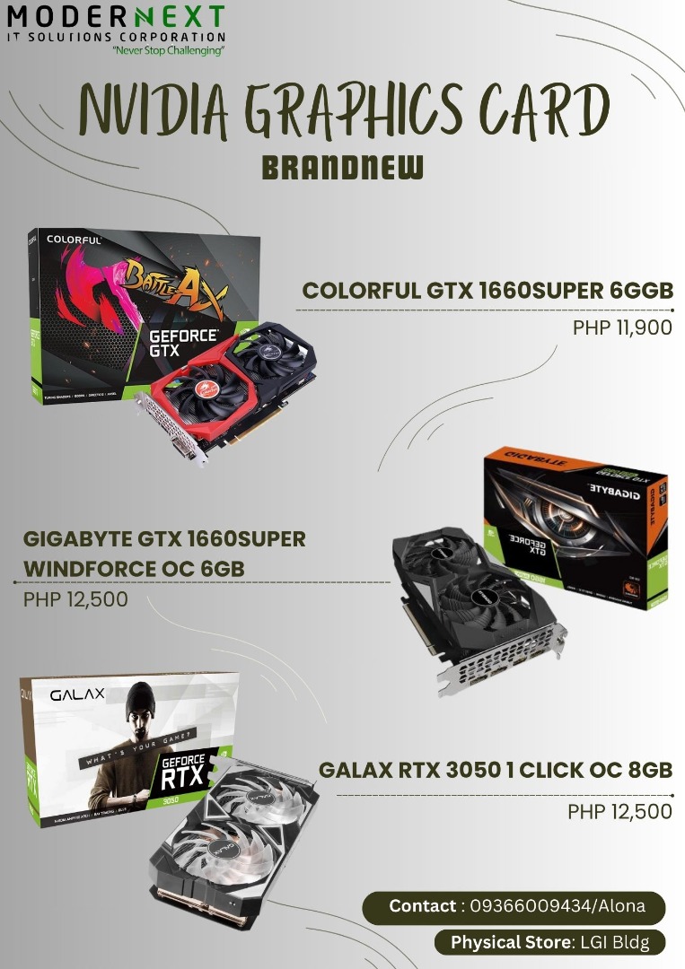 Brandnew NVIDIA Cards, Computers & Tech, Parts & Accessories, Computer ...