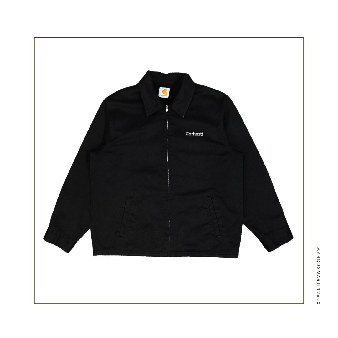 CARHARTT MODULAR EMBROIDERED SCRIPT TWILL HARRINGTON JACKET, Men's ...