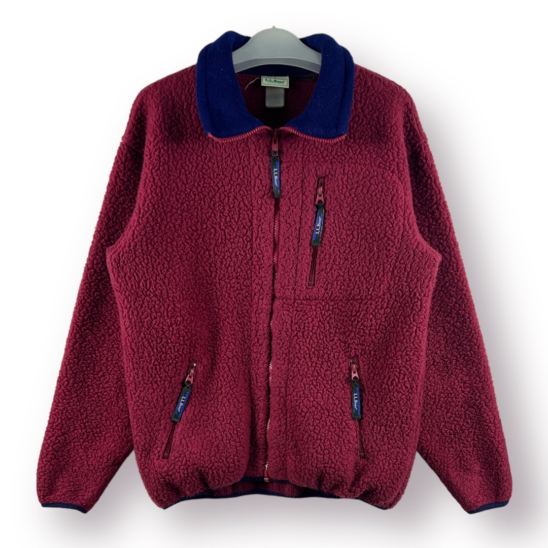 C(D16) vintage L.L Bean USA fleece jacket, Men's Fashion, Coats ...