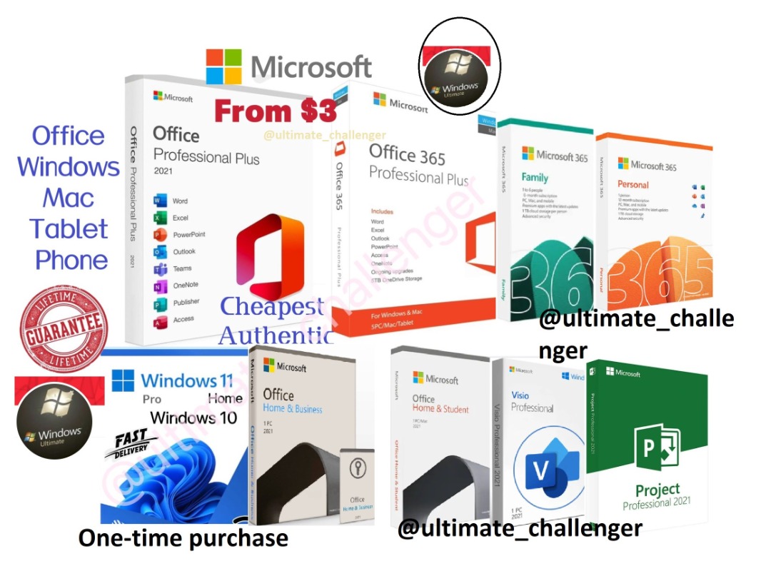 cheap Microsoft Office 2021 office 365 office 2019 office 2016 Windows digital Licenses windows ...