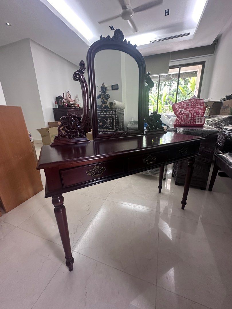 Classic 1990s Rococo Vanity Table, Furniture & Home Living, Furniture ...