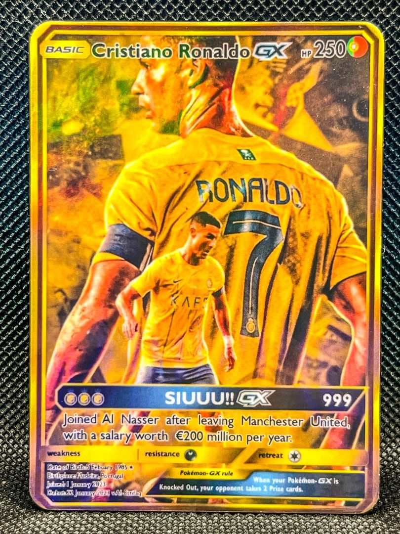 Cristiano Ronaldo GX Pokemon Card, Hobbies & Toys, Toys & Games on ...