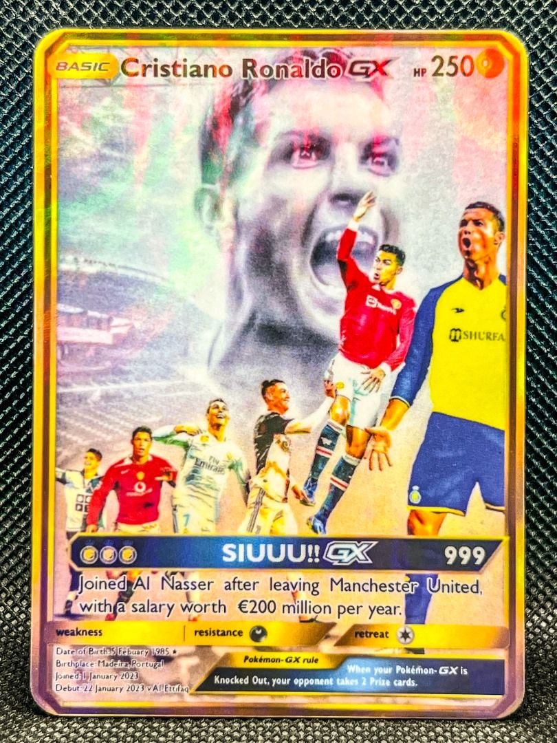 Cristiano Ronaldo GX Pokemon Card, Hobbies & Toys, Toys & Games on ...