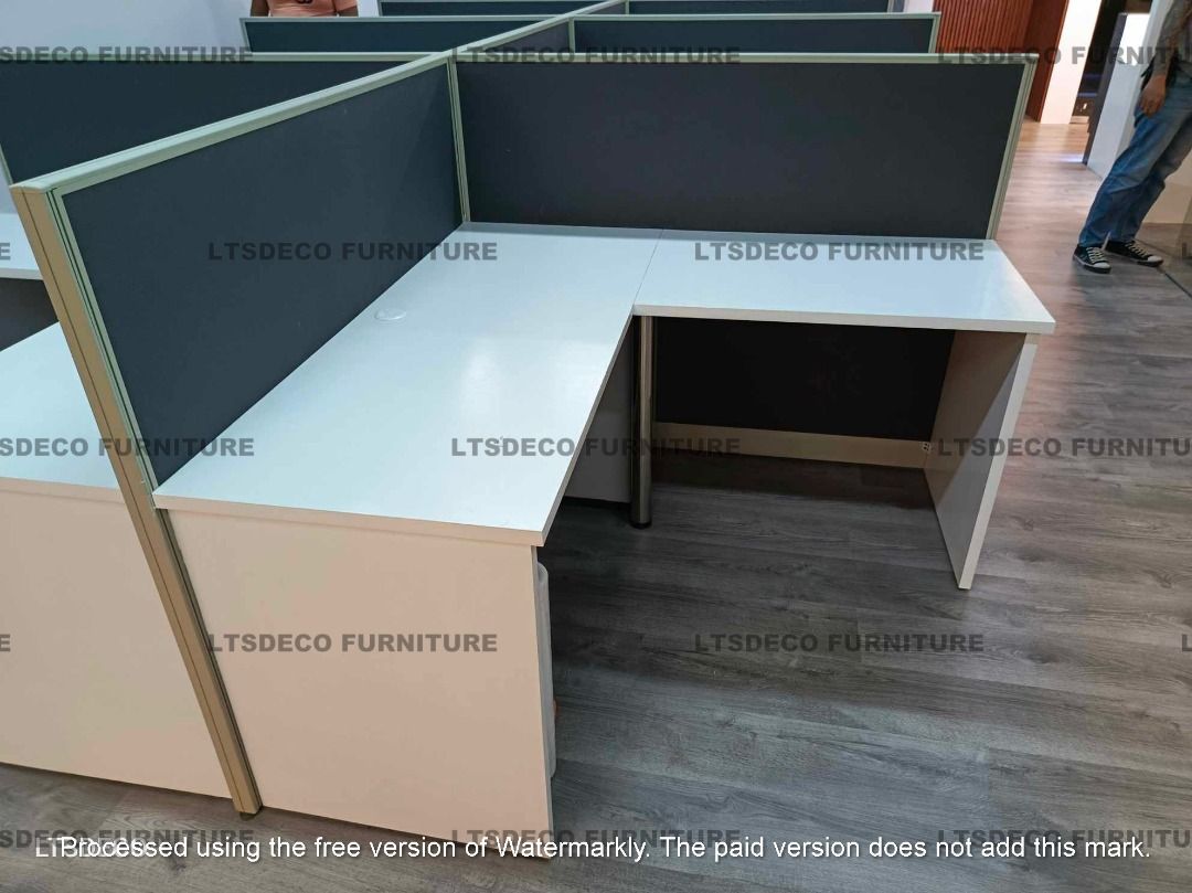 CUSTOMIZED WORKSTATION IN FULL LAMINATED FINISH | OFFICE PARTITION ...