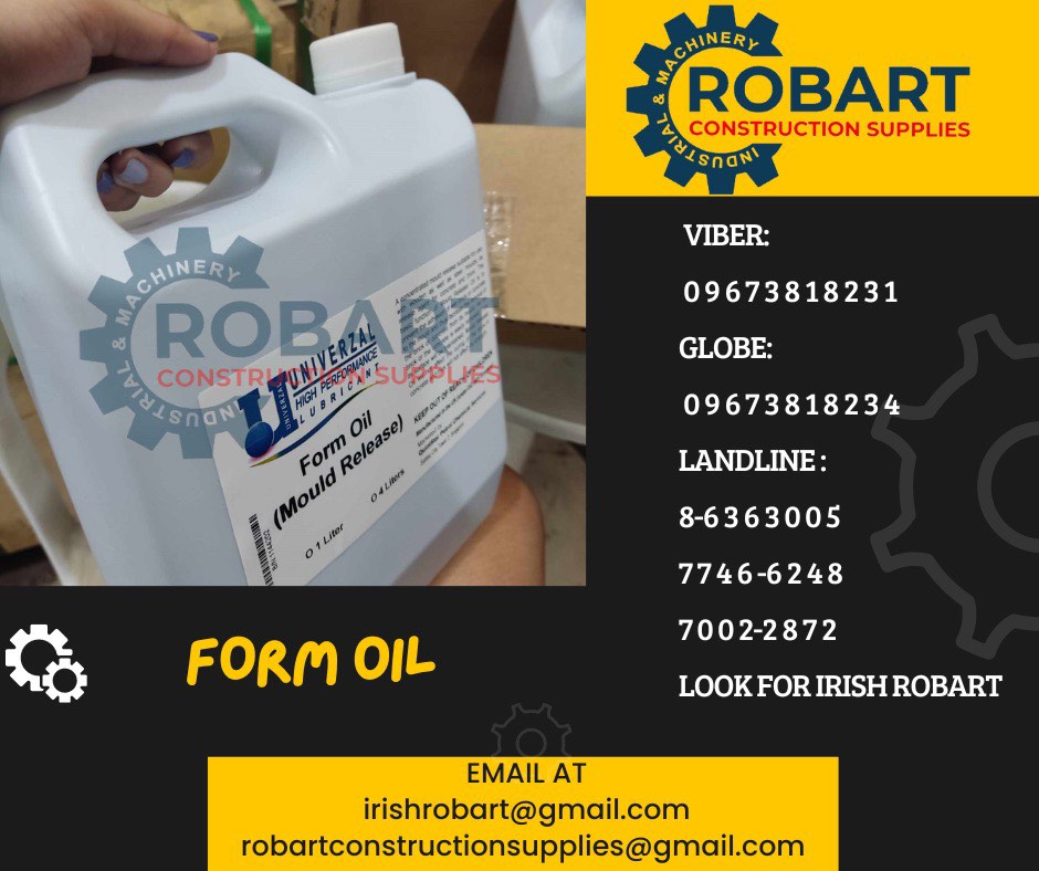 FORM OIL, Commercial & Industrial, Construction Tools & Equipment on ...