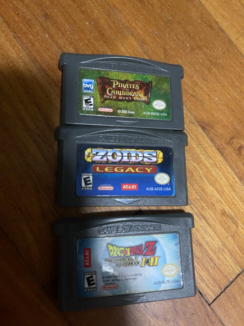 Game Boy Advance Cartridges - Zoids Legacy, Dragonball, Video Gaming ...