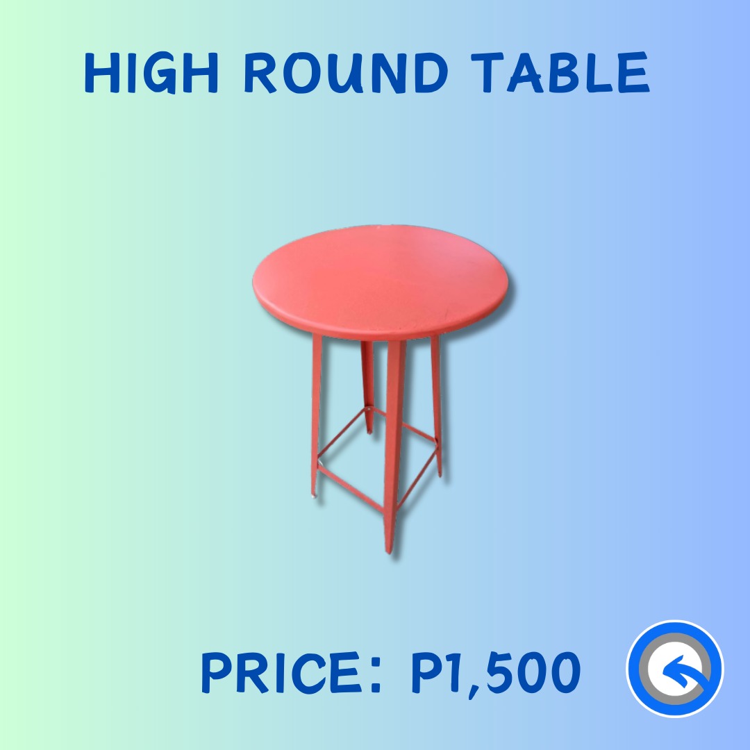 HIGH ROUND TABLE, Furniture & Home Living, Furniture, Tables & Sets on ...