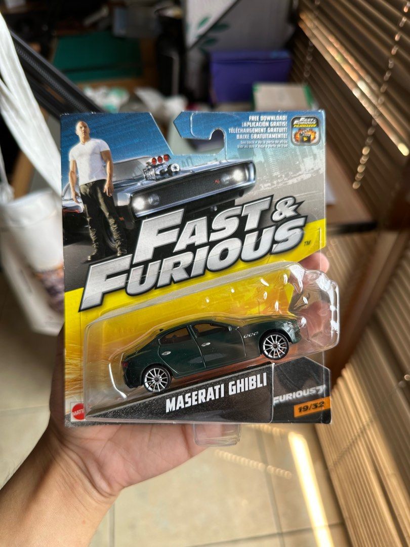 Hot Wheels Fast & Furious Maserati Ghibli, Toys & Collectibles, Mainan ...