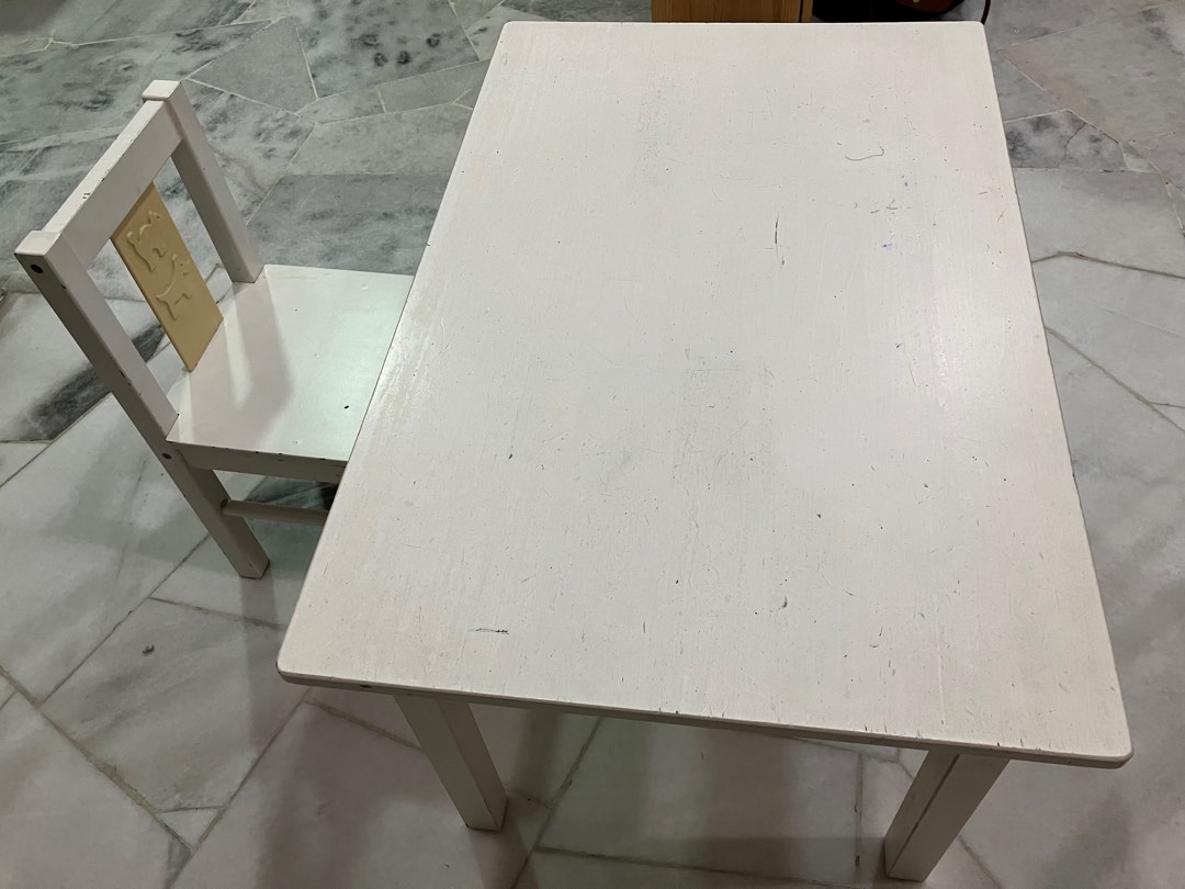 IKEA Sundvik kids table chair children, Furniture & Home Living ...