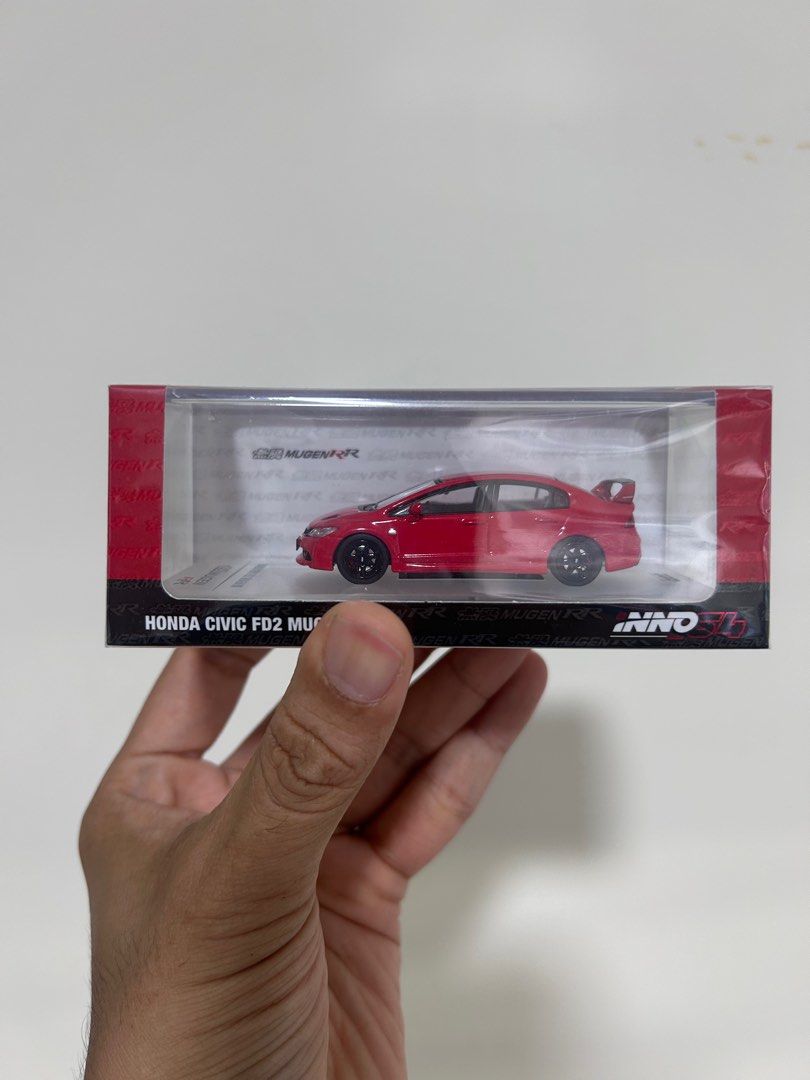 Inno64 Honda Civic FD2 (red), Hobbies & Toys, Toys & Games on Carousell