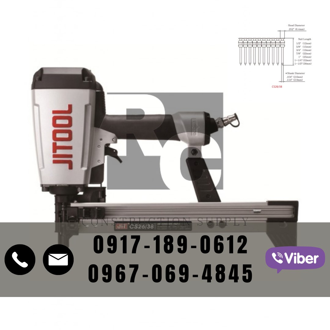 “Jitool” Pneumatic Concrete Nailer, Commercial & Industrial, Construction & Building Materials ...