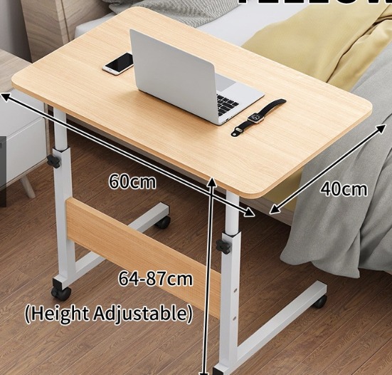 ONLY SHIPPING Meja Blajar/Meja Beroda Computer Desk Bed Side Study ...