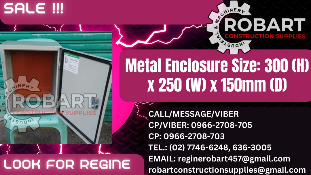 Metal Enclosure Size: 300 (H) x 250 (W) x 150mm (D), Commercial ...