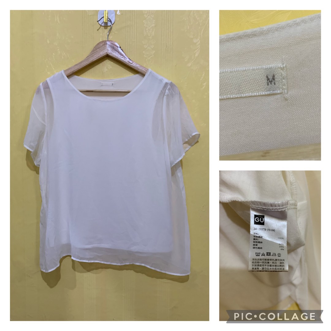 (M)GU top, Women's Fashion, Tops, Blouses on Carousell