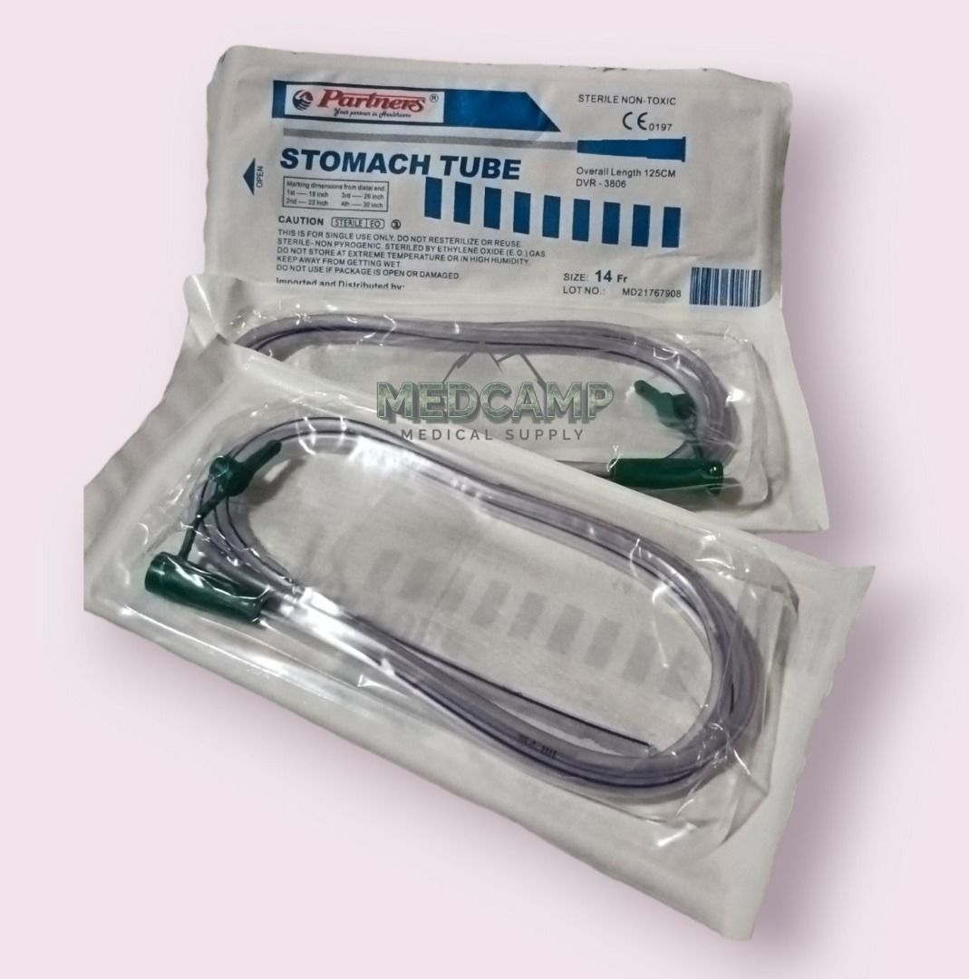 Nasogastric Tube Sterile Partners 125cm (NGT Fr14, Fr18, Fr5), Health ...