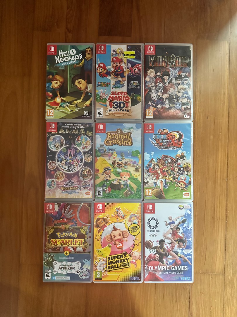 Nintendo Switch game Hello Neighbor / Super Mario 3D all-stars ...