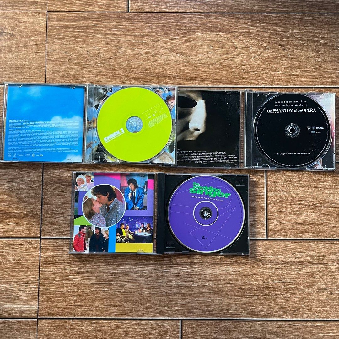 ORIGINAL CDs: THE WEDDING SINGER/ SHREK 2/ PHANTOM OF THE OPERA OST ...