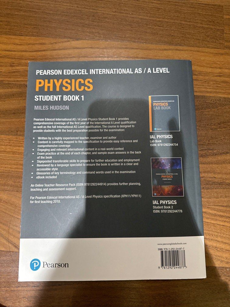 Pearson Edexcel International A level Physics Student Book 1, Hobbies & Toys, Books & Magazines ...