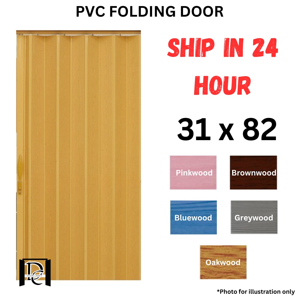 PINTU LIPAT PLASTIK / PVC FOLDING DOOR (READY STOCK), Furniture & Home ...