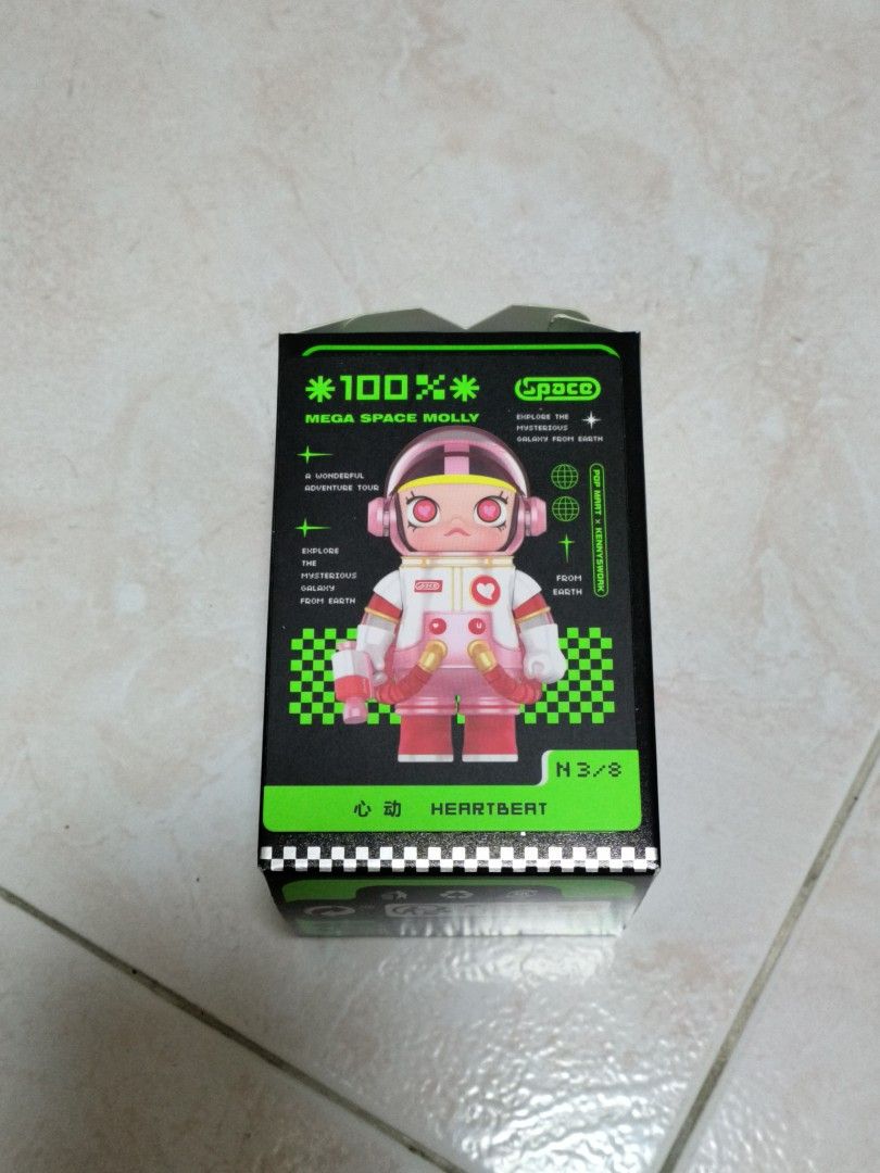 PopMart Mega Space Molly 100% Series 2-B Mint Chocolate, Pink Panther ...