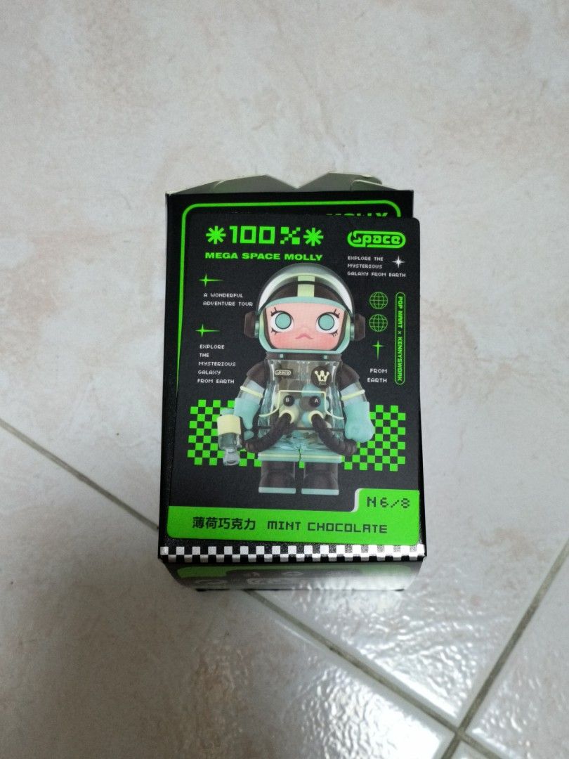 PopMart Mega Space Molly 100% Series 2-B Mint Chocolate, Pink Panther, Heartbeat, Patrick Star ...