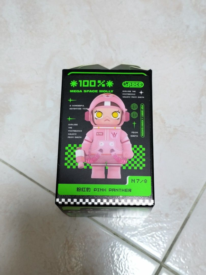 PopMart Mega Space Molly 100% Series 2-B Mint Chocolate, Pink Panther, Heartbeat, Patrick Star ...