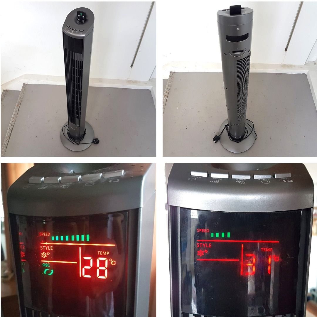 PowerPac Tower Fan Model PPTF460, Air Circulation, Ventilation, Sleek ...
