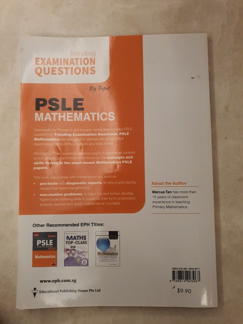 PSLE Maths Questions By Topic, Hobbies & Toys, Books & Magazines ...