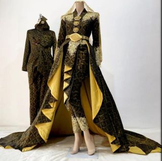 Baju sewa puteri perak kuning, Women's Fashion, Dresses & Sets ...