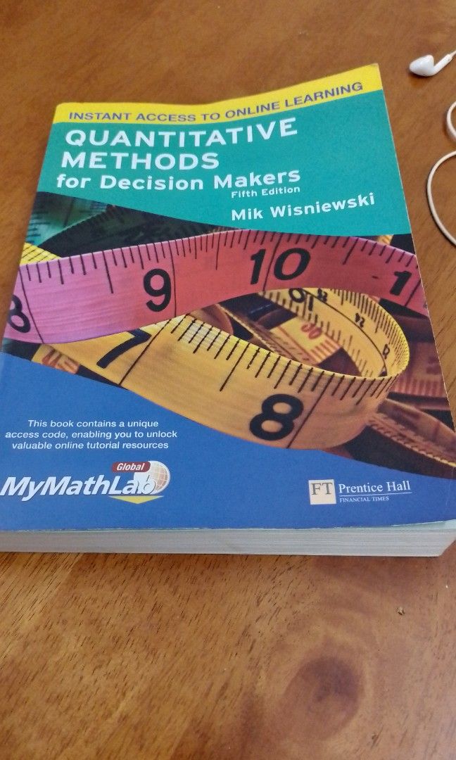 Quantitative methods for decision makers 5th edition., Hobbies & Toys ...
