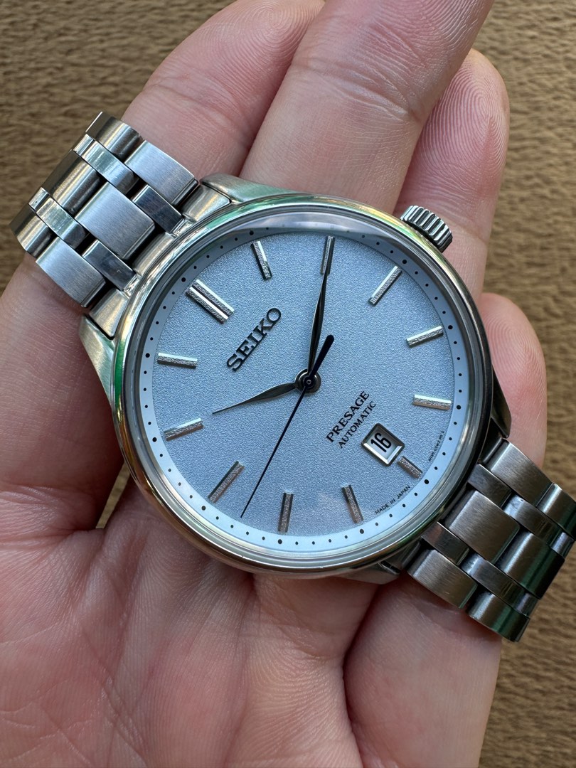 RARE MINT JDM Seiko “Japanese Garden” SRPF53 Light Blue, Men's Fashion, Watches & Accessories ...