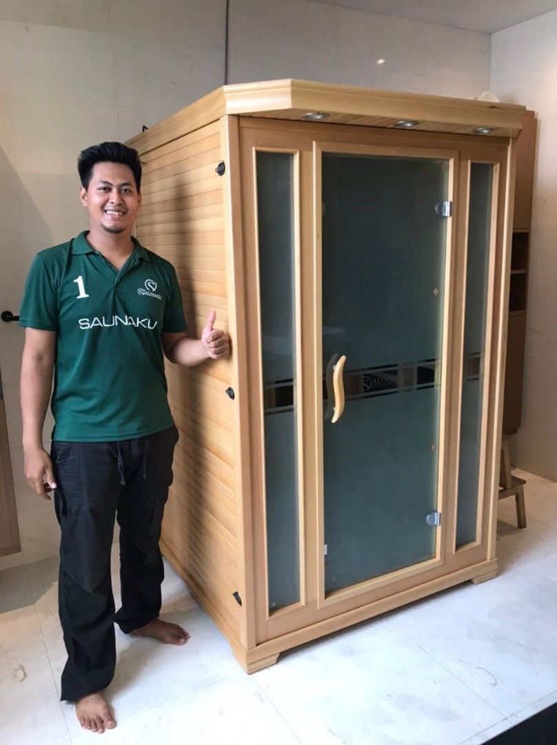 Sauna kayu , wooden sauna, Furniture & Home Living, Bathroom & Kitchen ...