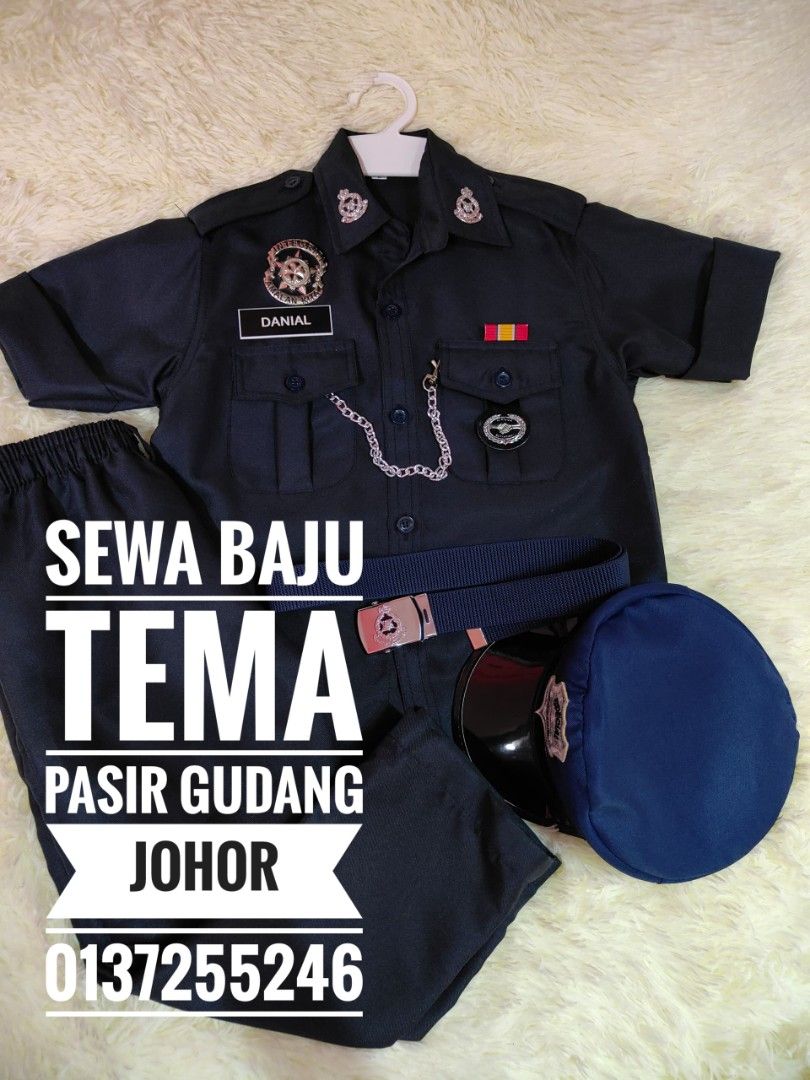 SEWA BAJU UNIFORM POLIS KERJAYA KANAK KANAK DEWASA, Men's Fashion ...
