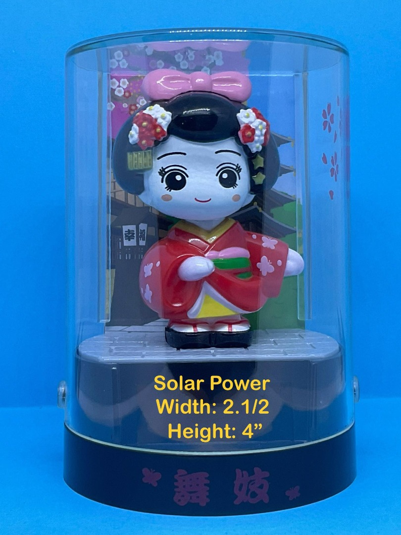 Solar Maiko-Chan Red (Solar Dancing Figurine), Hobbies & Toys, Toys & Games on Carousell