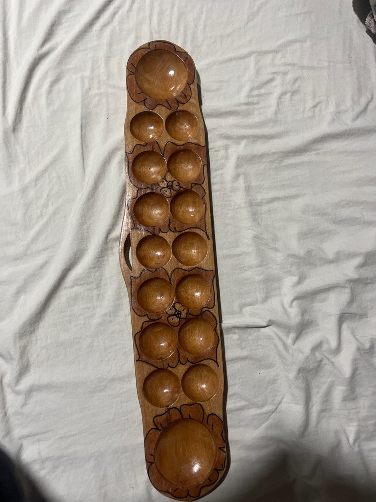 Sungka with shells, Hobbies & Toys, Toys & Games on Carousell