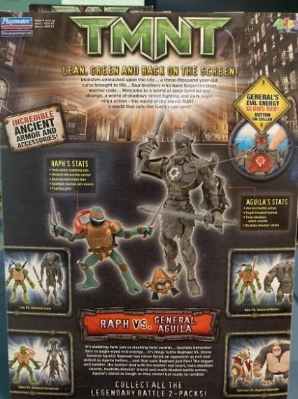 TMNT MOVIE SERIES 2 PACK - RAPH W/ SAIS & ARMOR VS GENERAL AGUILA ...