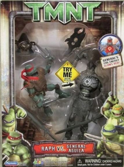 TMNT MOVIE SERIES 2 PACK - RAPH W/ SAIS & ARMOR VS GENERAL AGUILA ...