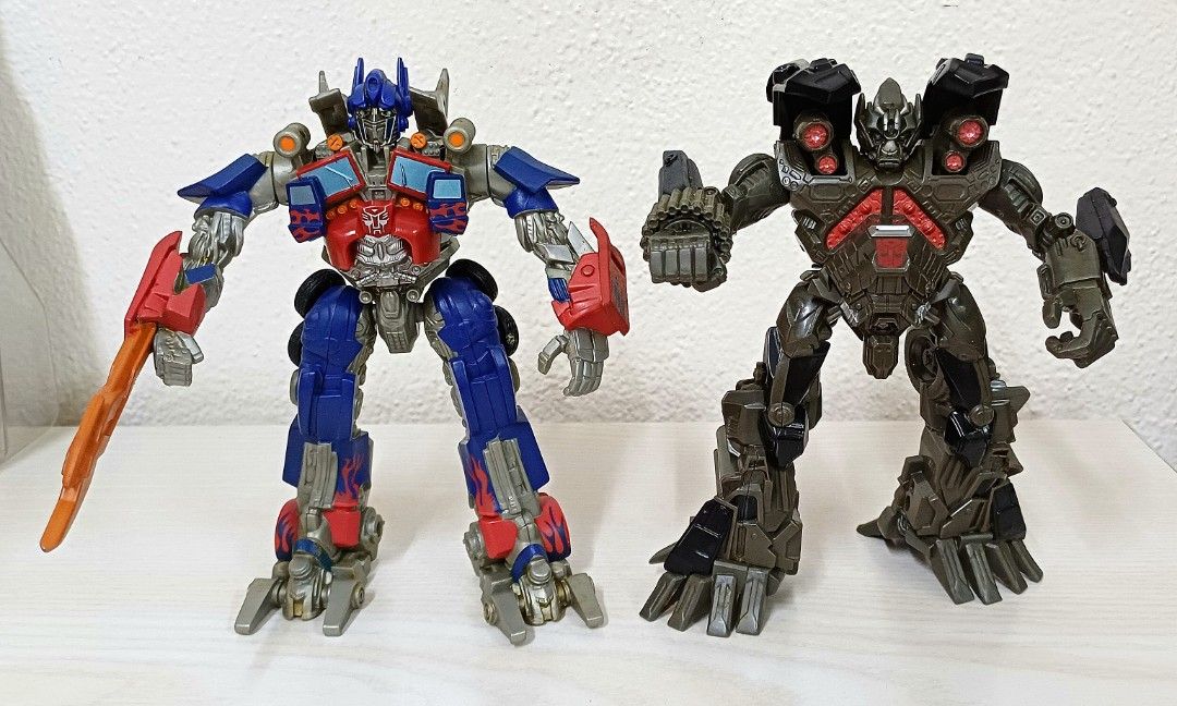 Transformers Movie Optimus Prime and Ironhide 6 Inch Tall Display ...
