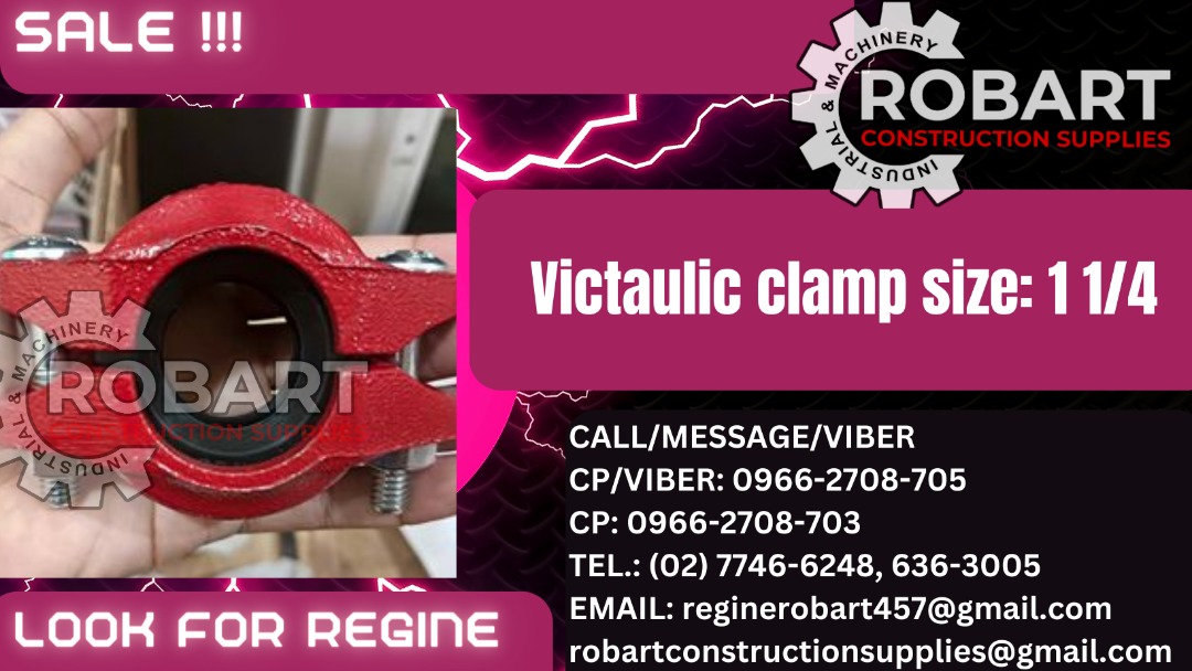 Victaulic clamp size: 1 1/4, Commercial & Industrial, Construction ...