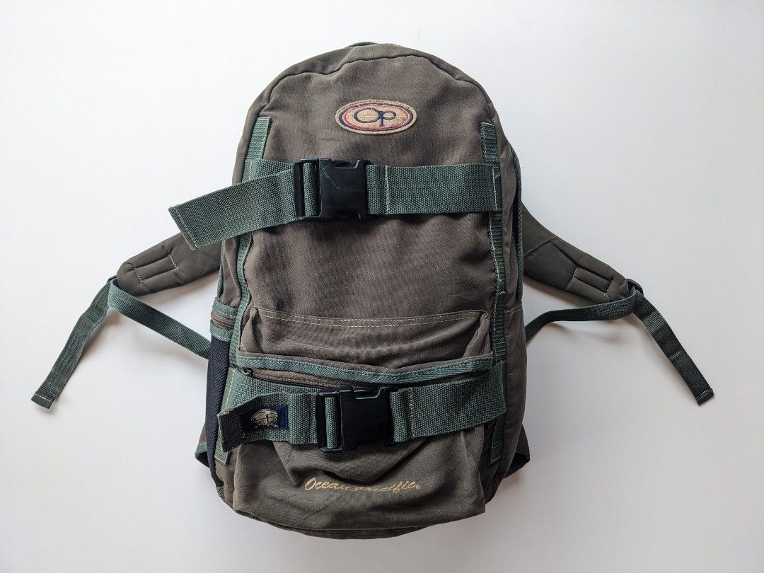 Vintage 90s Ocean Pacific army canvas backpack, Men's Fashion, Bags ...