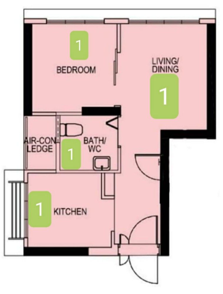 WALK 2 MINS AMENITIES, 5 MINS MARSILING MRT HDB FLAT WHOLE UNIT JUST 5 ...