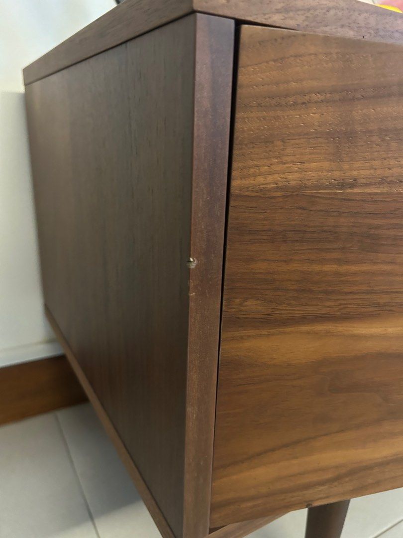 Walnut Grey 2M Tv Console, Furniture & Home Living, Furniture, TV ...