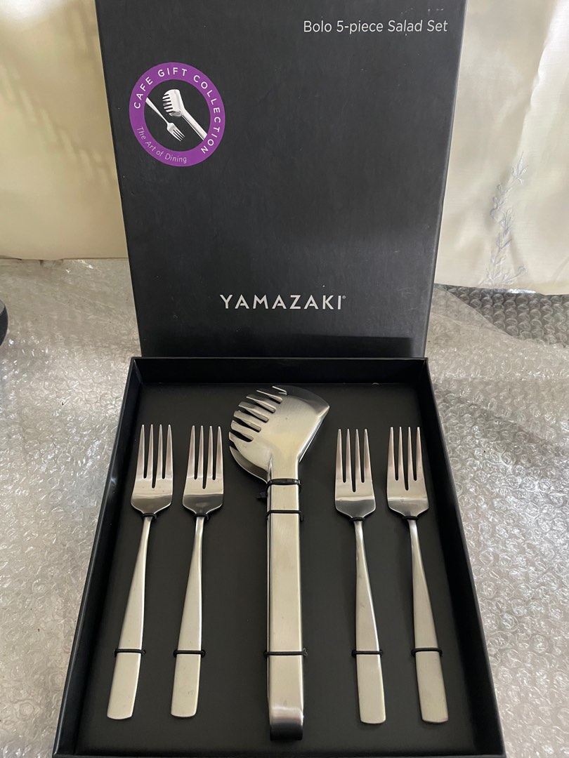 Yamazaki Bolo 5-piece Salad Set, Furniture & Home Living, Kitchenware & Tableware, Dinnerware ...