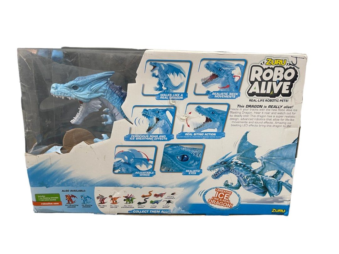 Zuru Robo Alive Blue Dragon, Hobbies & Toys, Toys & Games on Carousell