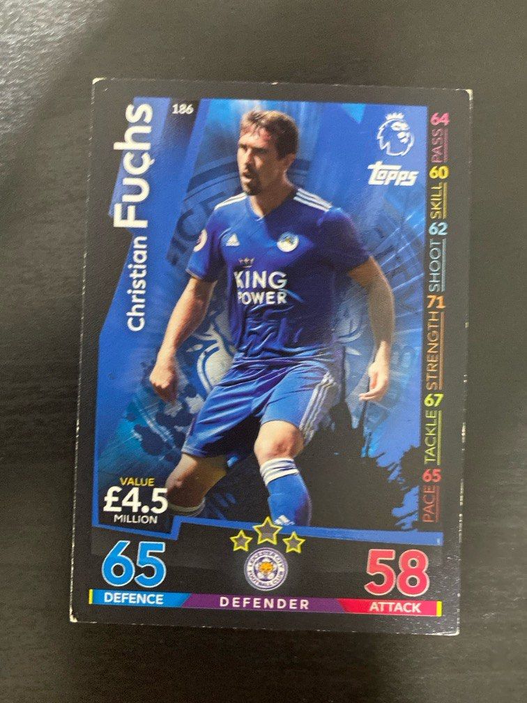“8 Used Match Attax Premier League Leicester City Cards (65-81)Rating ...