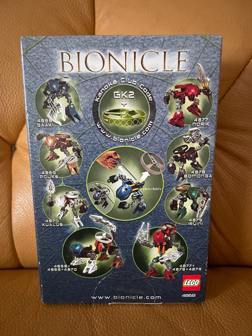現貨 正版 絕版 LEGO 樂高 BIONICLE 生化戰士 RAHAGA GAAKI 4868, 書籍、休閒與玩具, 玩具、公仔、桌遊在旋轉拍賣