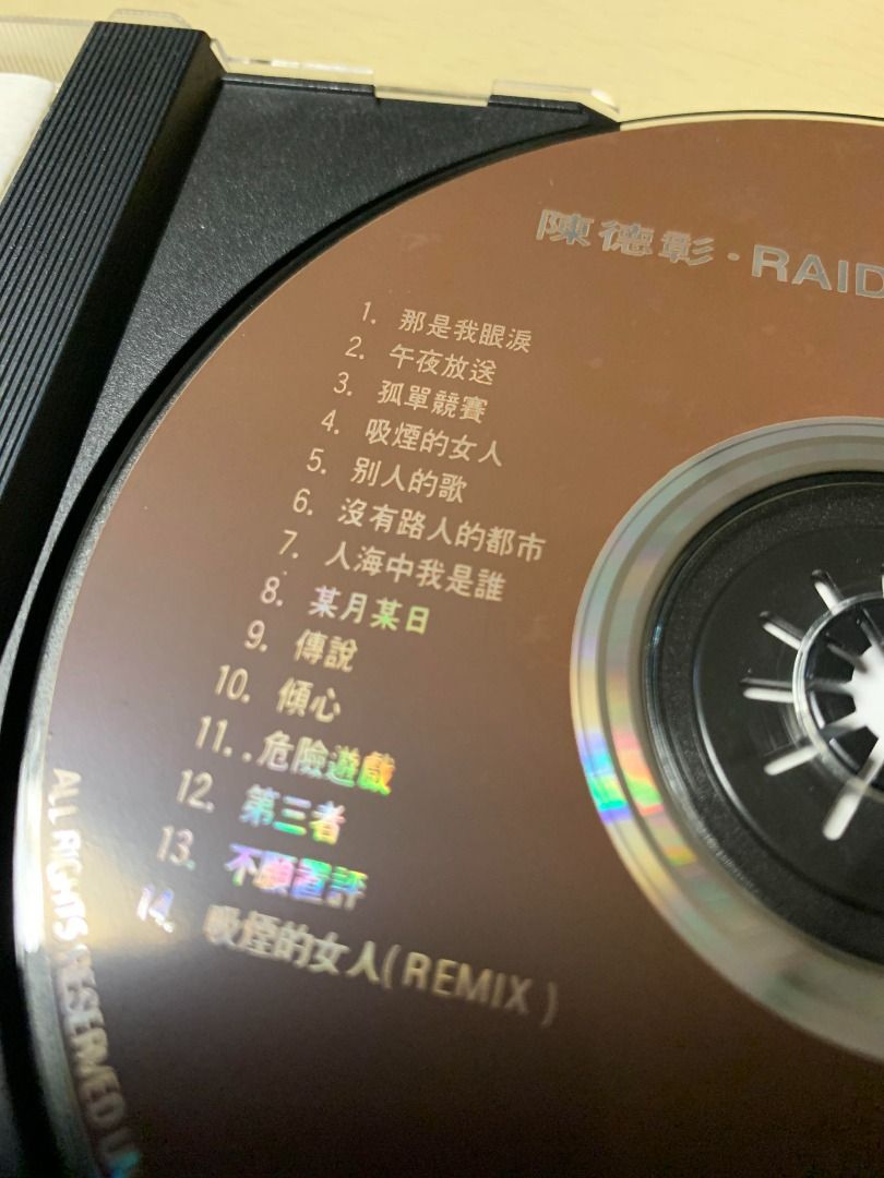 陳德彰 RAIDAS 新曲 精選, 興趣及遊戲, 音樂、樂器 & 配件, 音樂與媒體 - CD 及 DVD - Carousell