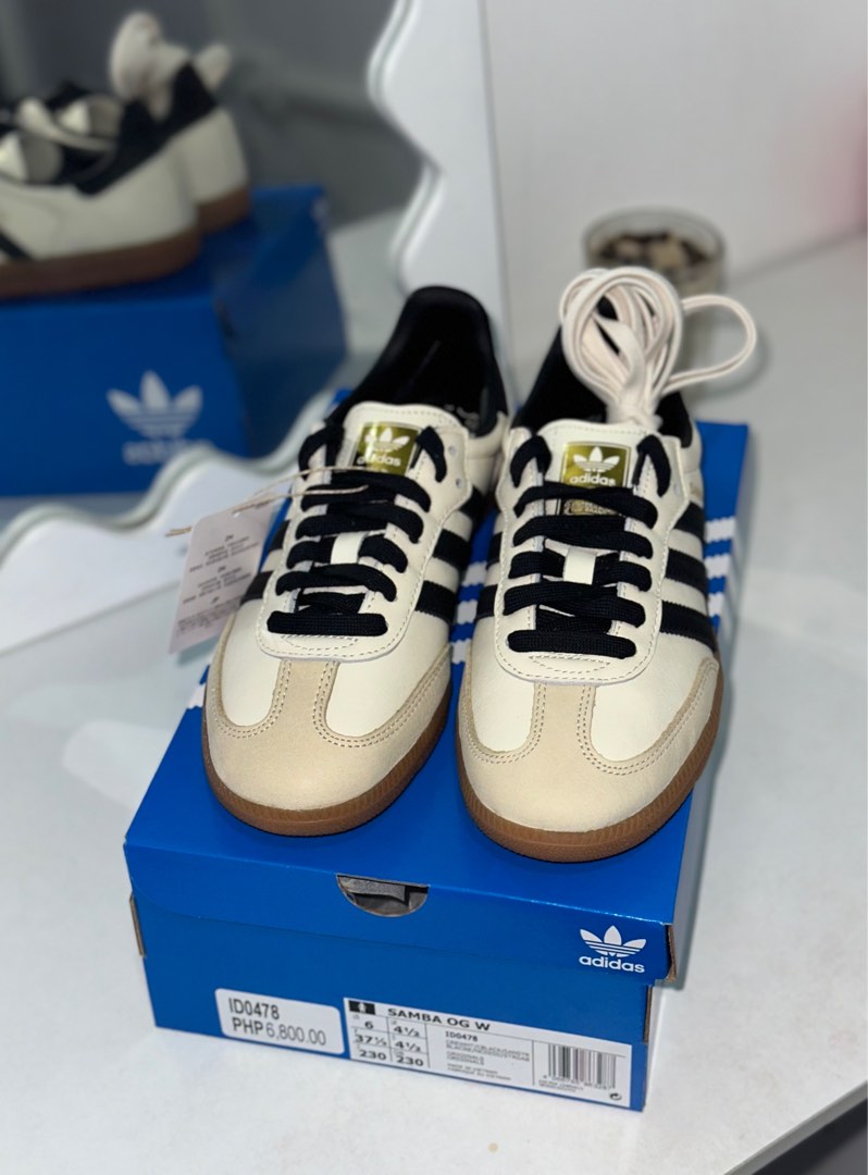 Adidas samba OG sand strata cream white, Women's Fashion, Footwear ...