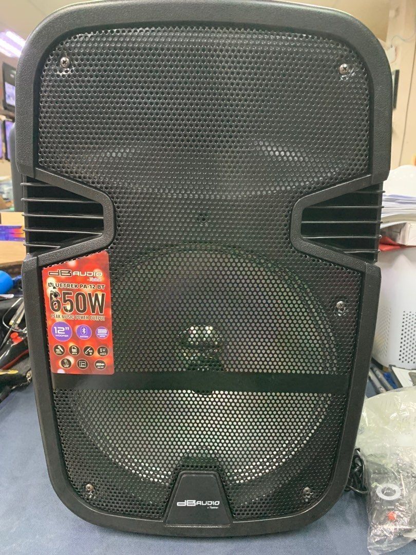 Astron DbAudio Bluetrek PA-12BT 650watts 12" Woofer Speaker Good Bass ...