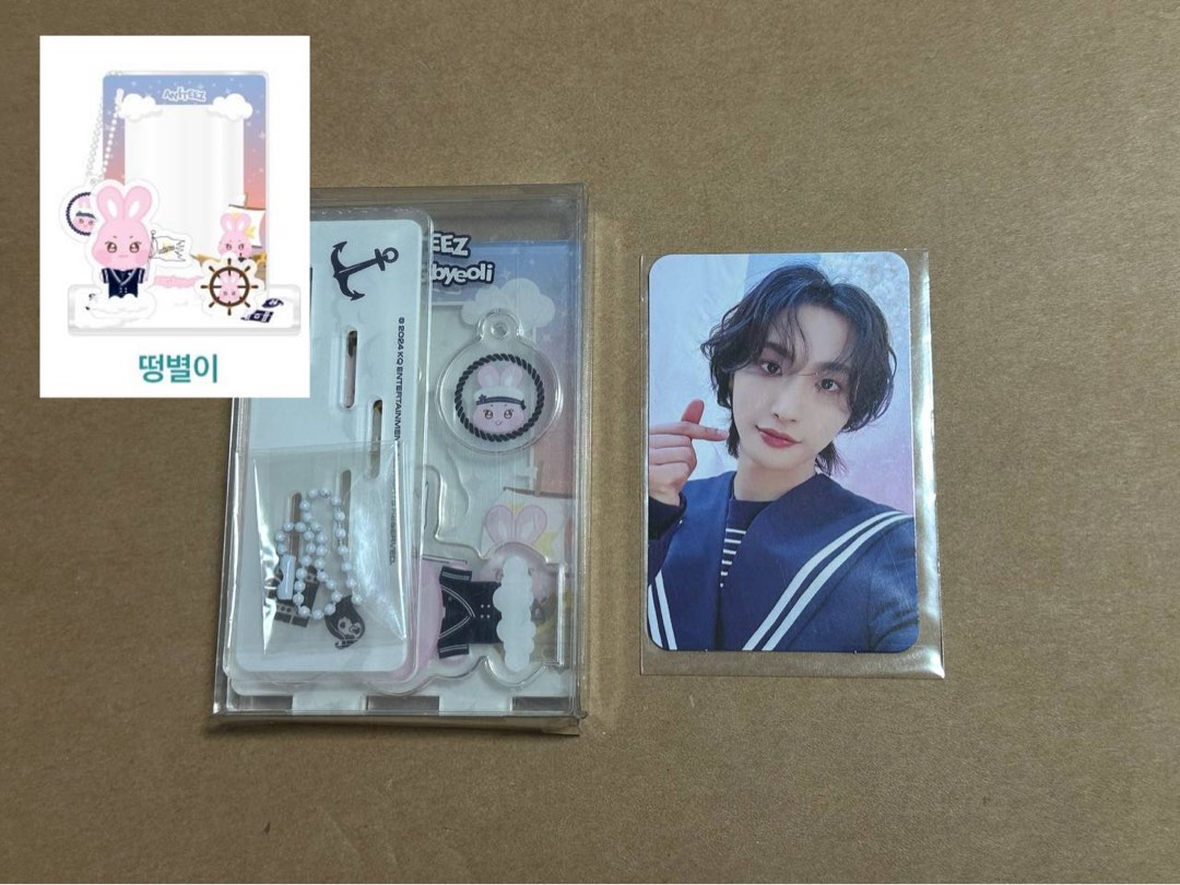 ATEEZ ANITEEZ Ddeongbyeoli (Seonghwa) Acrylic Photocard Stand + PC ...